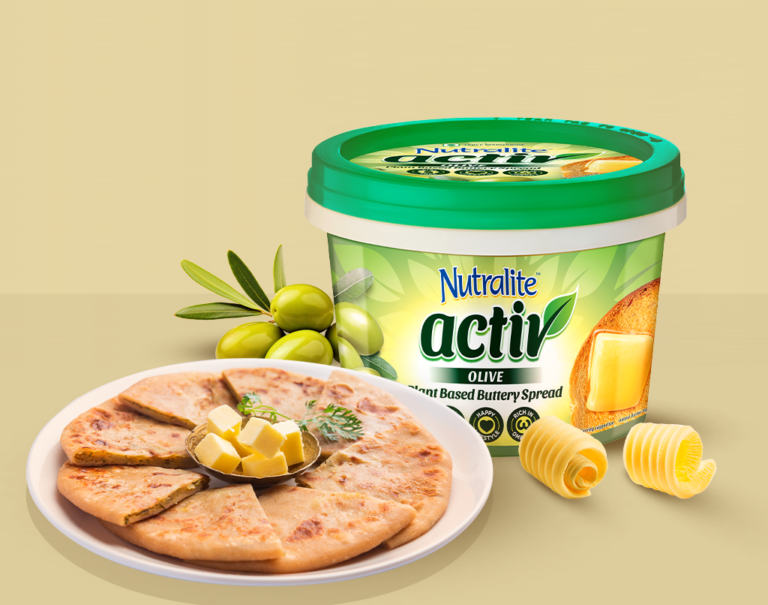 Plant-Based Butter Spreads: Garlic & Herbs and Olive | Nutralite