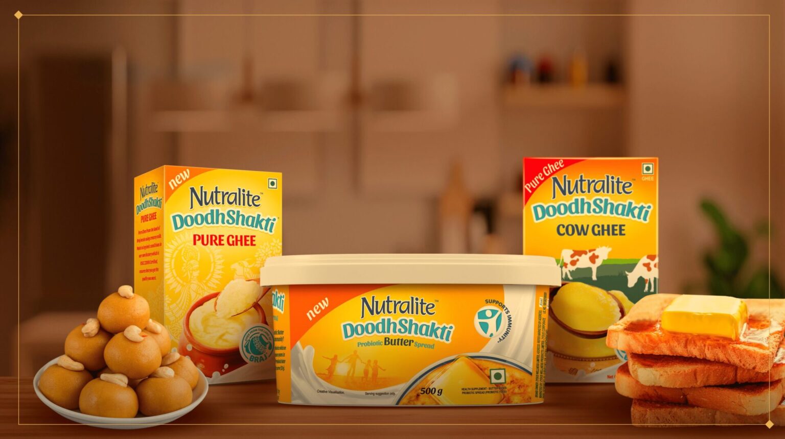 Buy Doodhshakti Pure Ghee and Probiotic Butter Spread Online | Nutralite